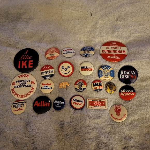 Accents | Vintage Political Campaign Button Collection Of 23 | Poshmark